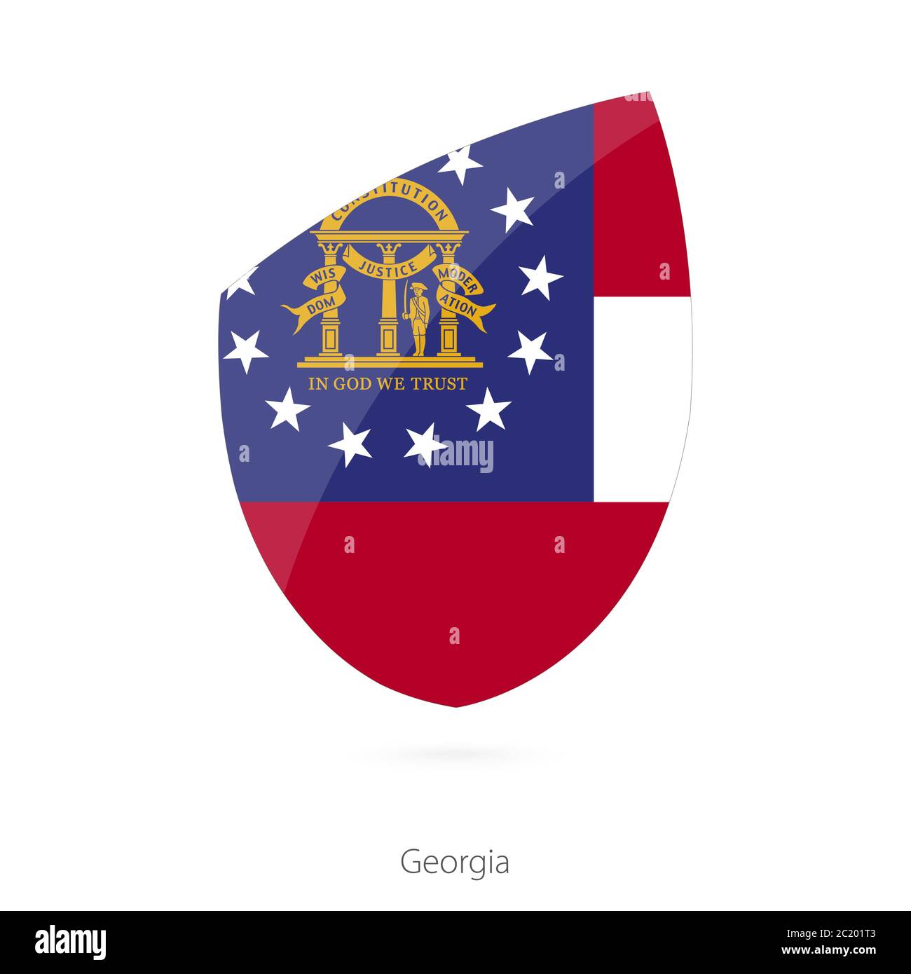 Flag of Georgia. Vector Illustration Stock Vector Image & Art - Alamy