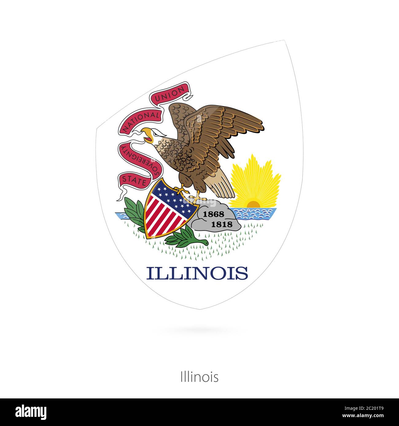 Flag of Illinois. Vector Illustration Stock Vector Image & Art - Alamy