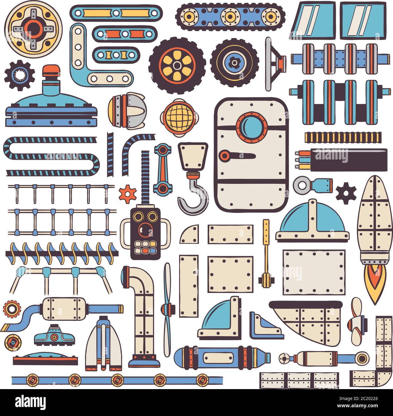 Motor vehicle spare parts Stock Vector Images - Alamy