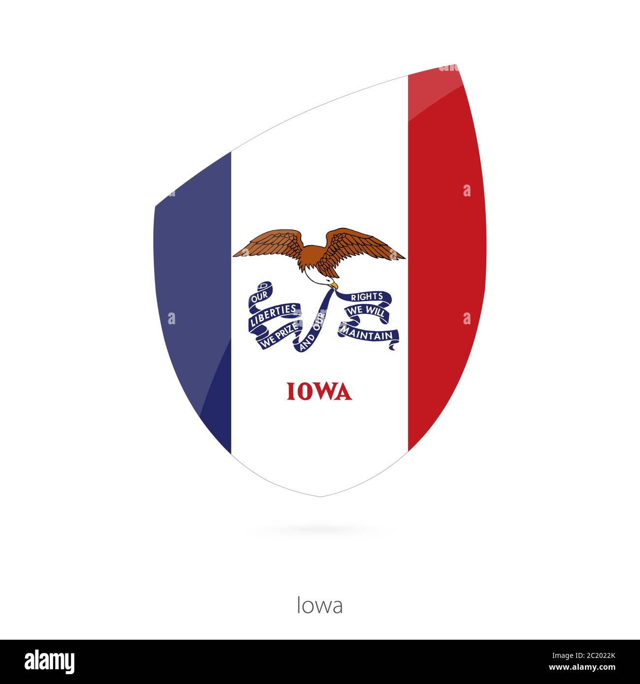 Flag of Iowa. Vector Illustration Stock Vector Image & Art - Alamy