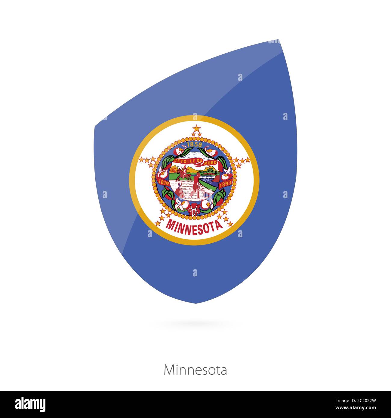 Minnesota icon design Cut Out Stock Images & Pictures - Alamy