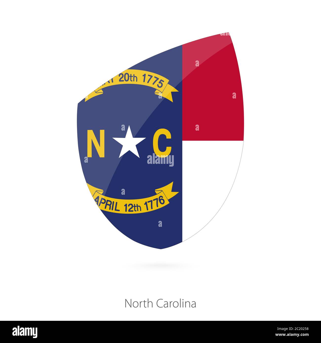Flag of North Carolina. Vector Illustration Stock Vector Image & Art ...