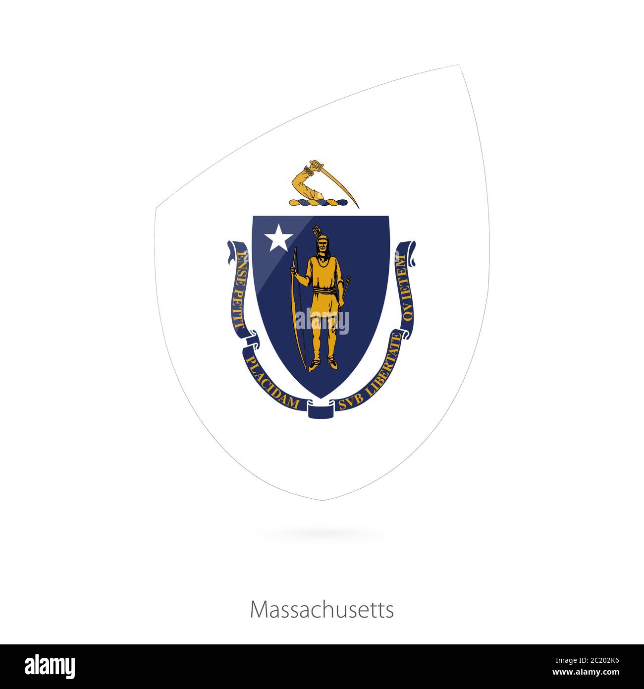 Flag of Massachusetts. Vector Illustration Stock Vector Image & Art - Alamy