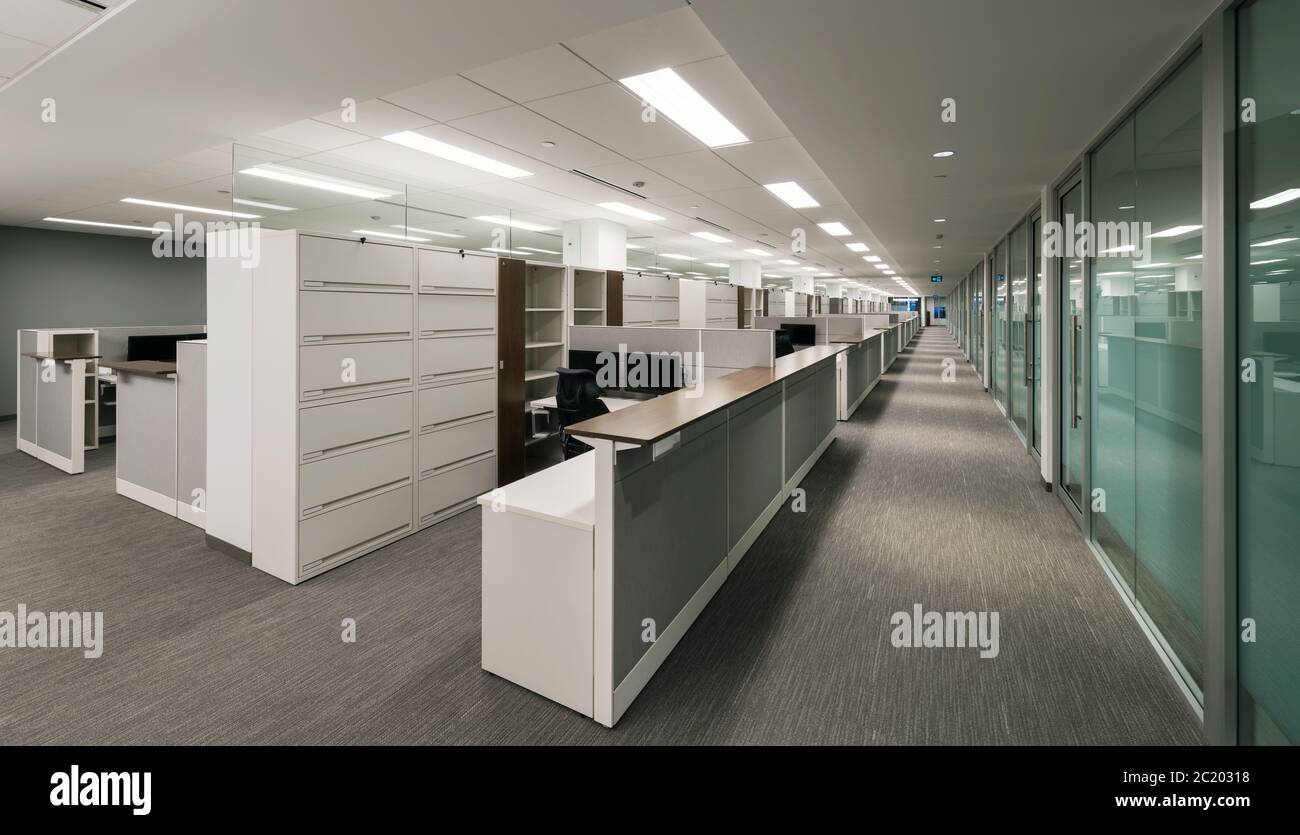 Modern office cubicles hi-res stock photography and images - Alamy