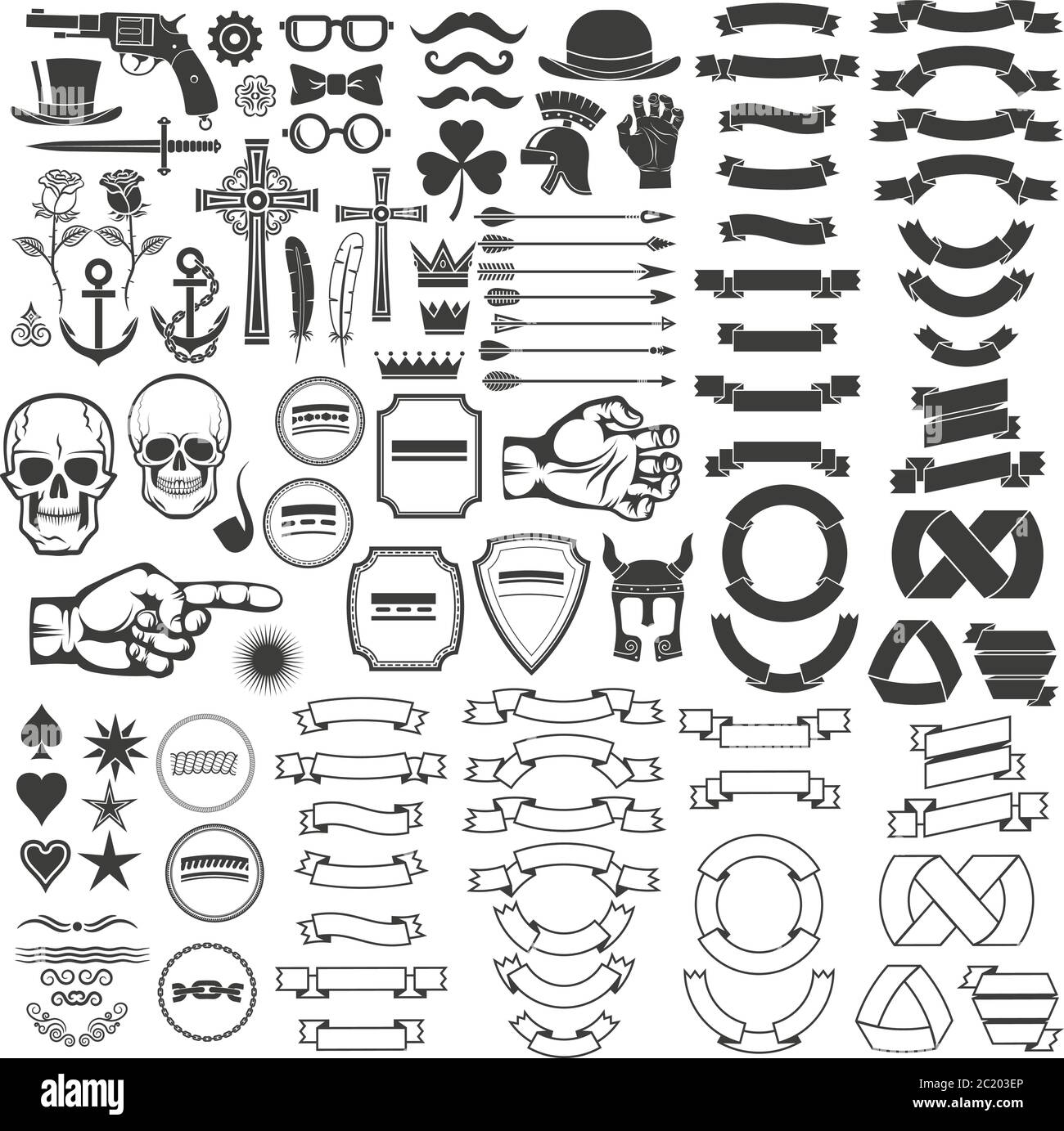 Vintage retro logo anchor Stock Vector Images - Alamy