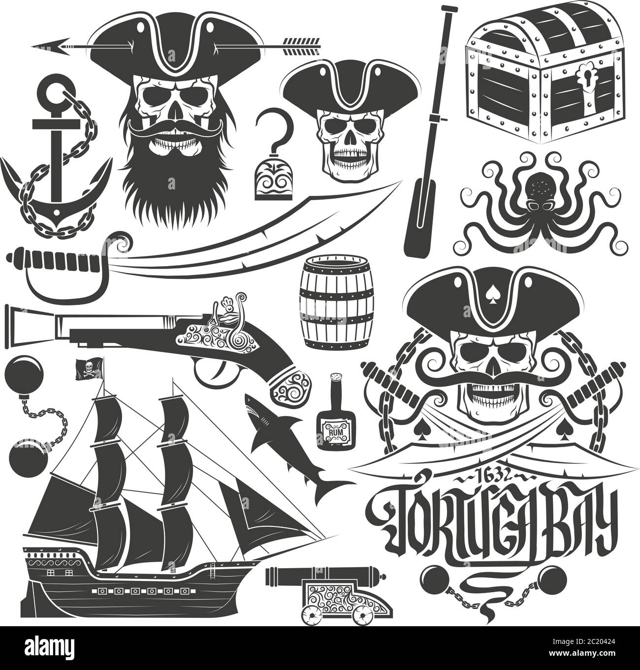 Treasure symbol Stock Vector Images - Alamy