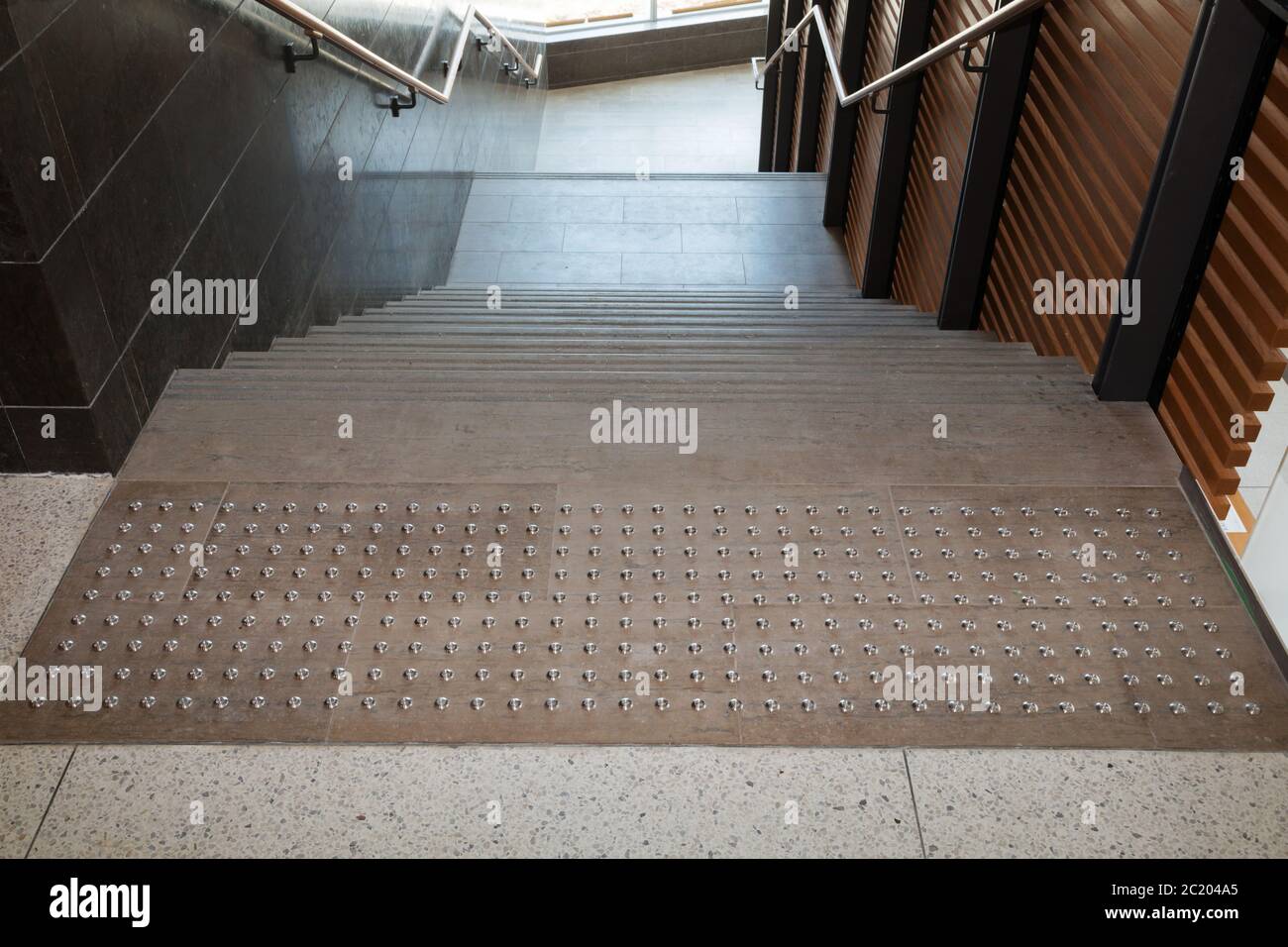 Tactile ground indicators for the visually imapred Stock Photo - Alamy