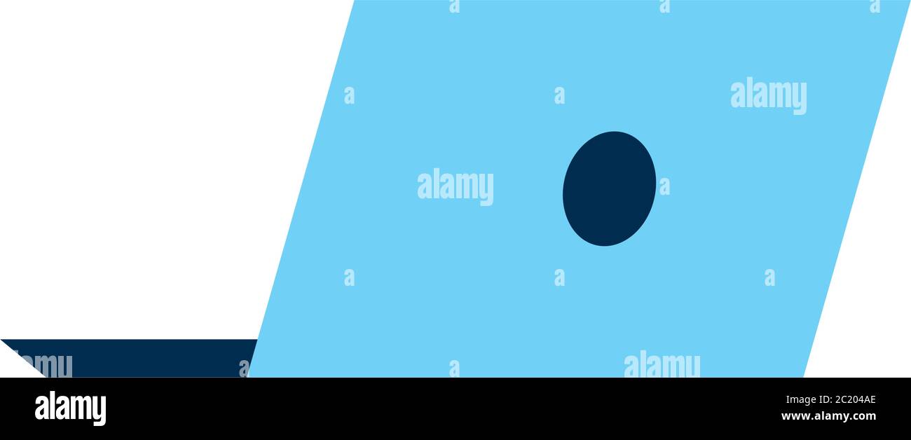 Laptop design, Digital technology and communication theme Vector ...