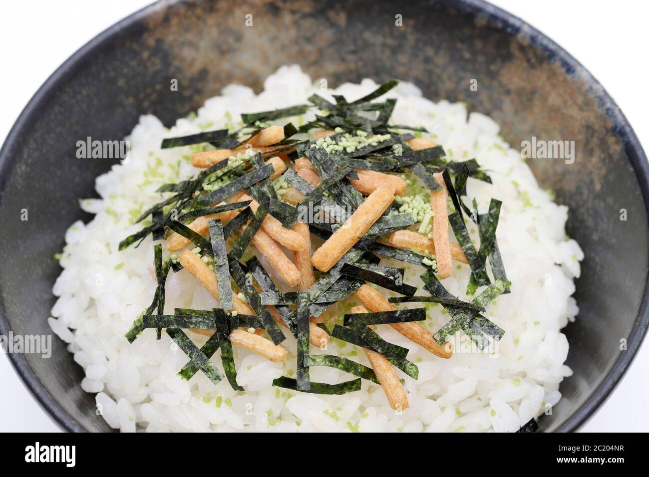 Ochazuke - Japanese cuisine, chazuke with nori and snack Stock Photo ...