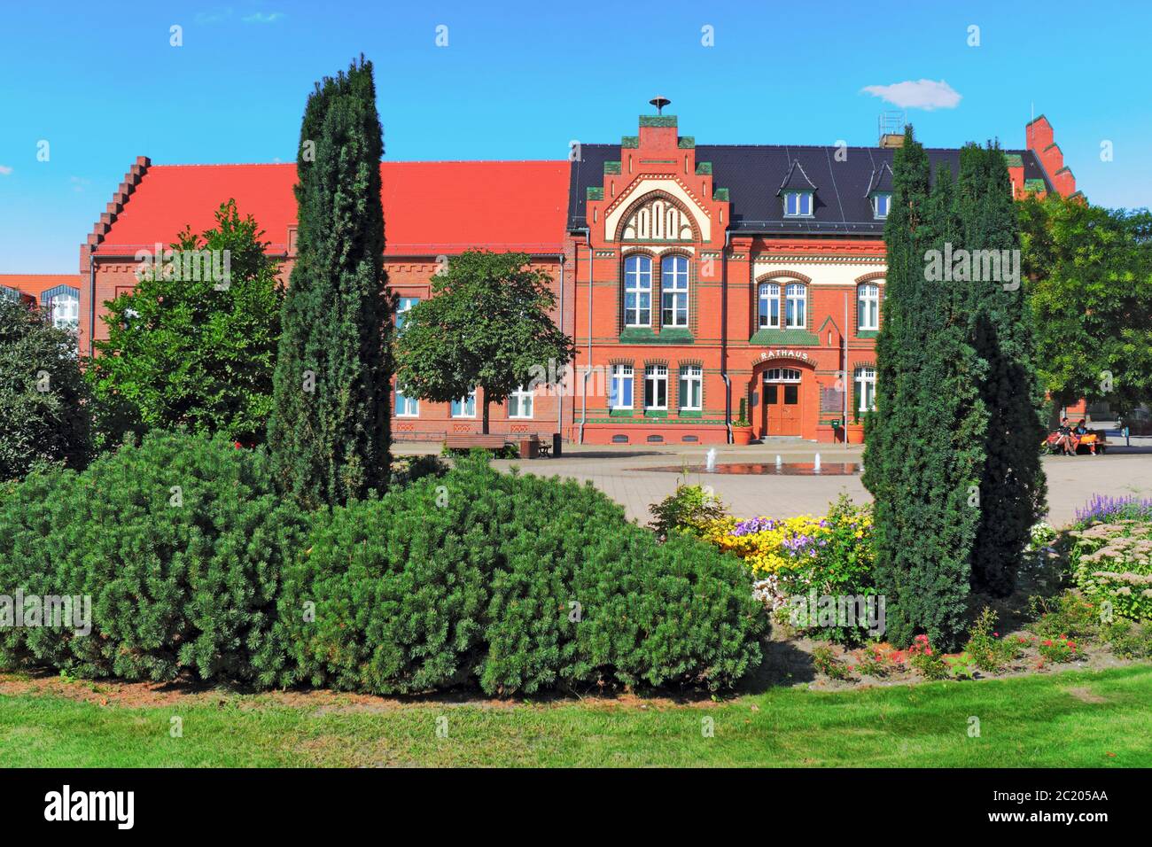 Genthin Town Hall Stock Photo - Alamy