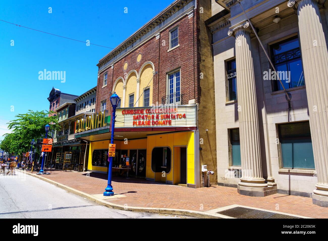 Phoenixville, PA, USA - June 14, 2020: In 1958, the science fiction ...
