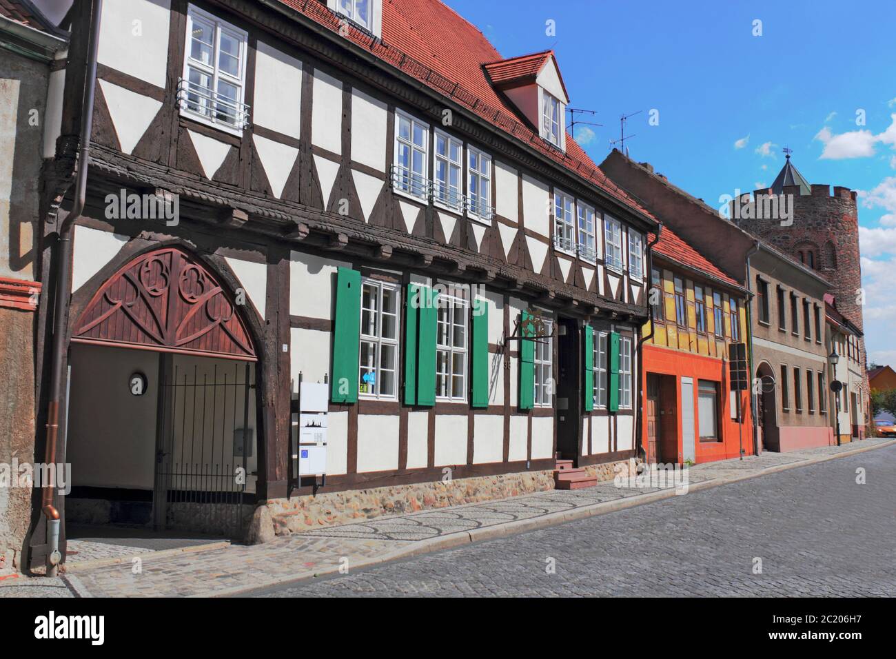 Historical row of houses Stock Photo - Alamy