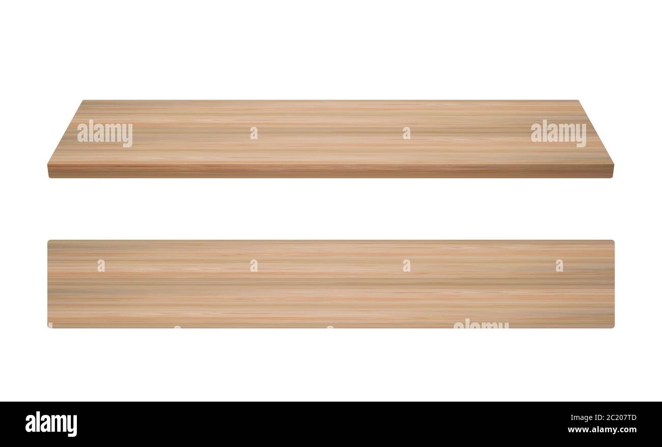 Brown pine wood board isolated on white background Stock Photo - Alamy