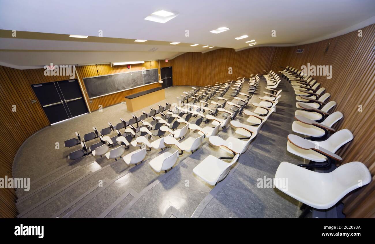 Interior view of a college lecture hall Stock Photo - Alamy