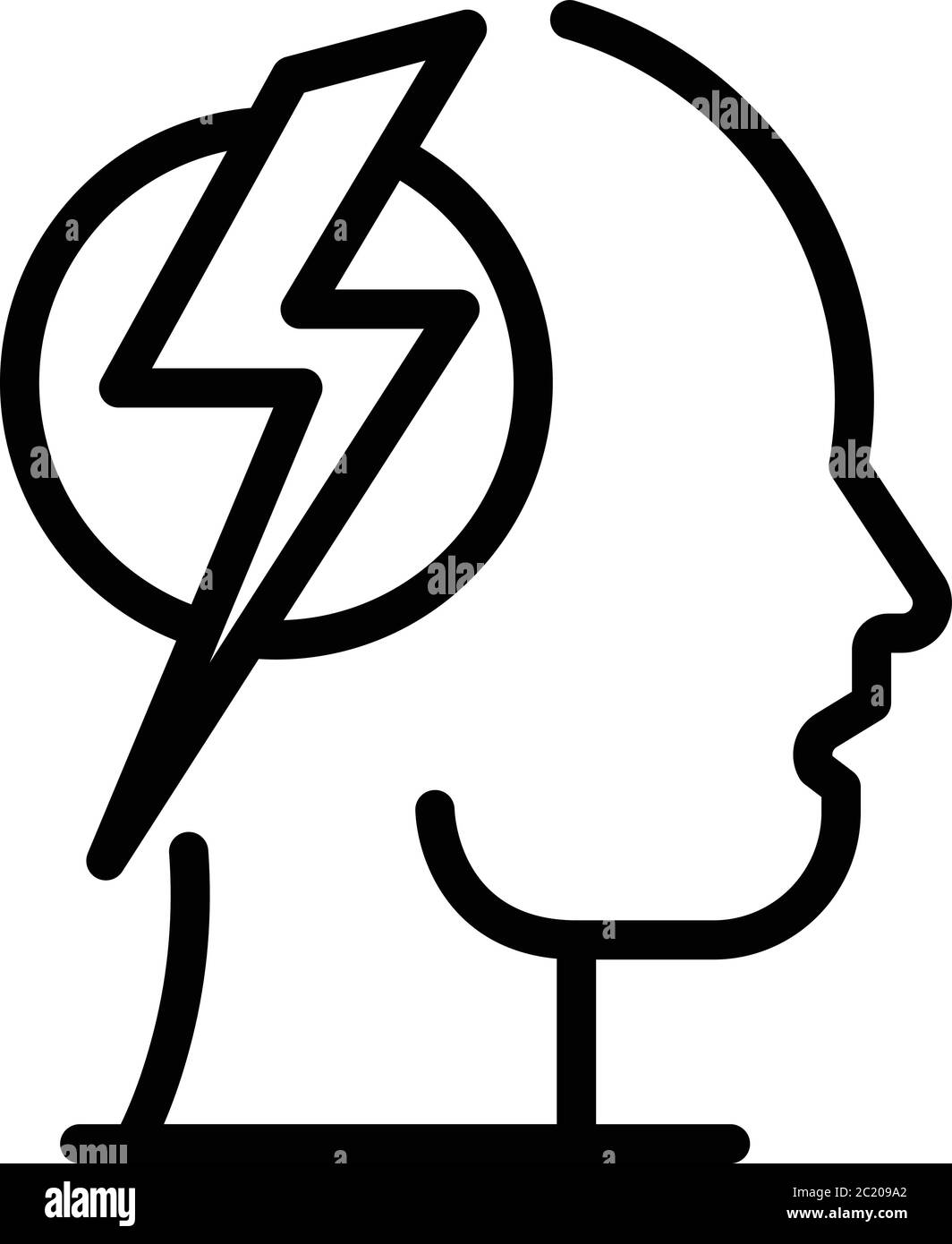Human dizziness icon outline Cut Out Stock Images & Pictures - Alamy