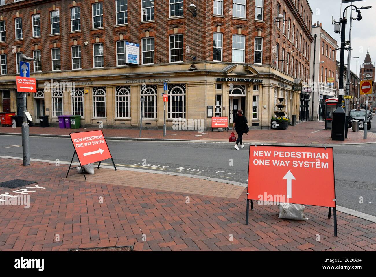 Pedestrian one way system hi-res stock photography and images - Alamy