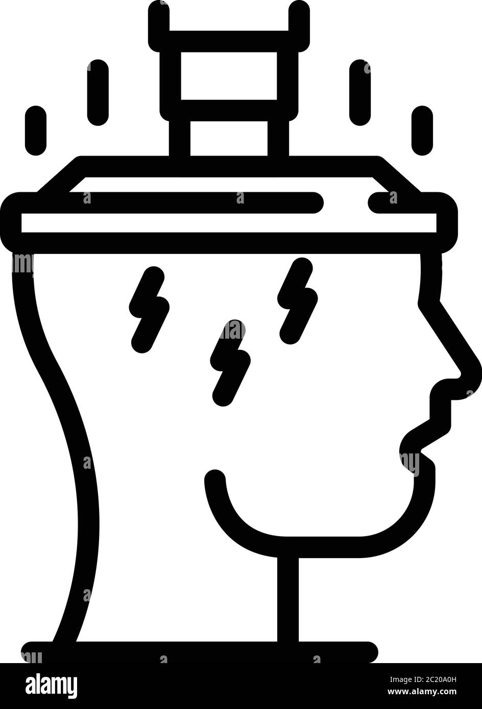 Human dizziness icon outline Cut Out Stock Images & Pictures - Alamy