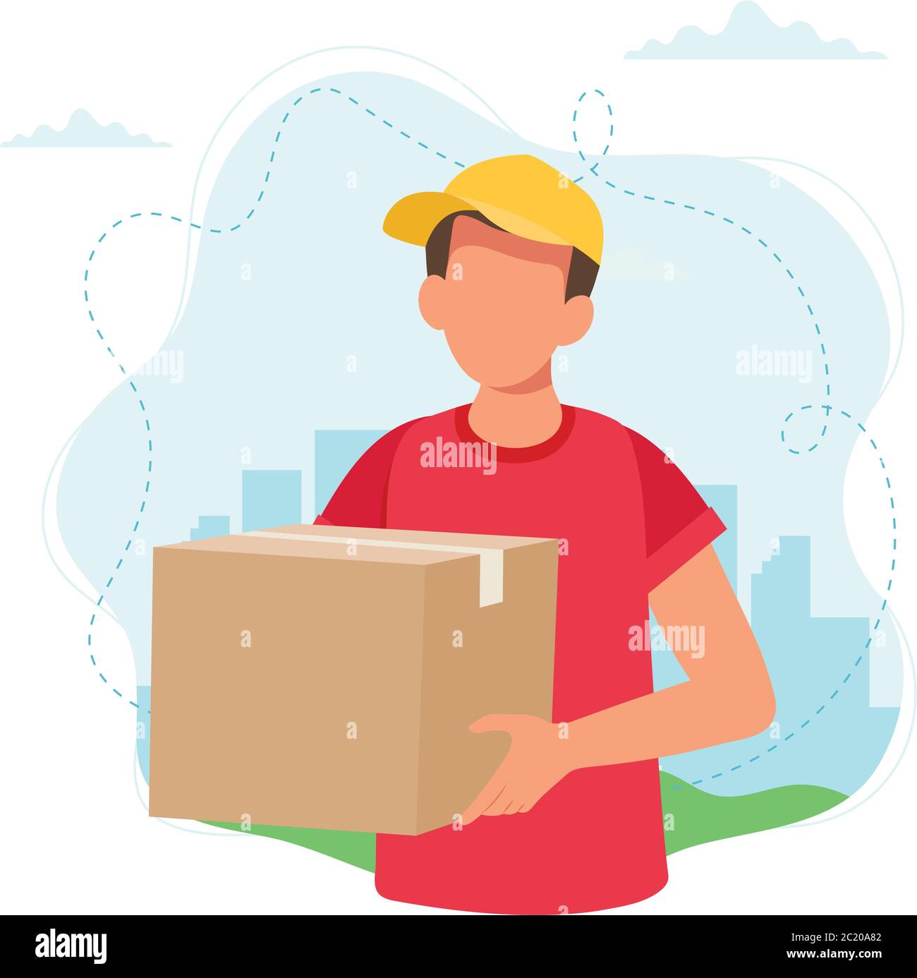 Delivery Man Vector