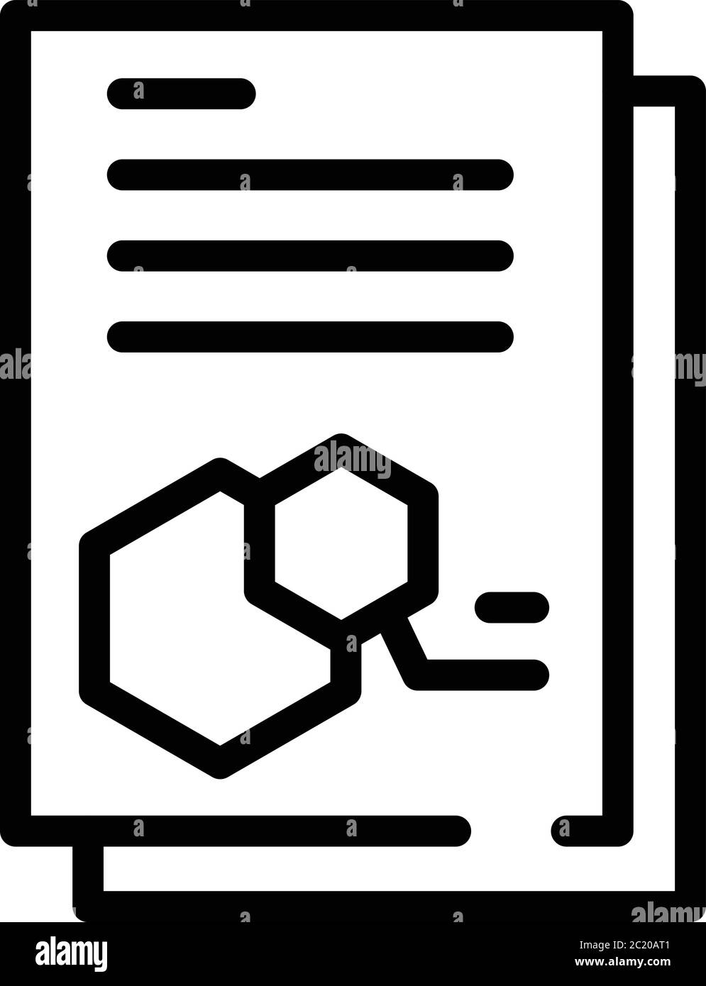 Dna test report icon, outline style Stock Vector Image & Art - Alamy