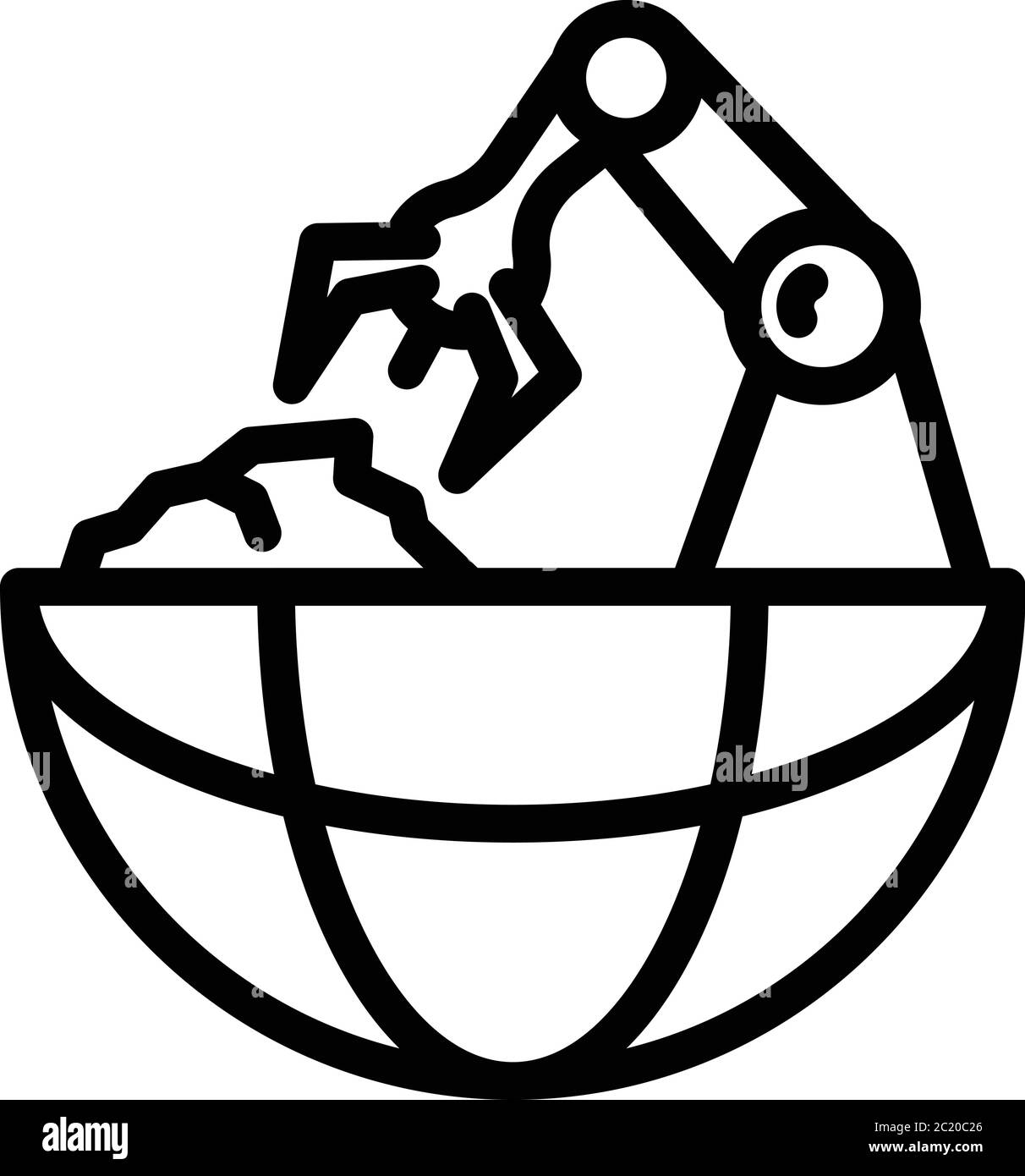 Robotic future icon, outline style Stock Vector Image & Art - Alamy