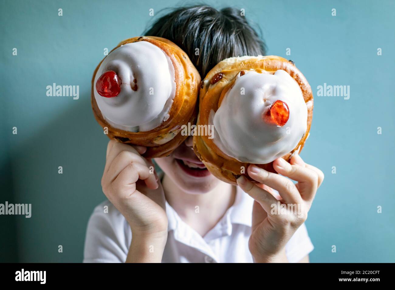 Belgian iced buns Stock Photo - Alamy