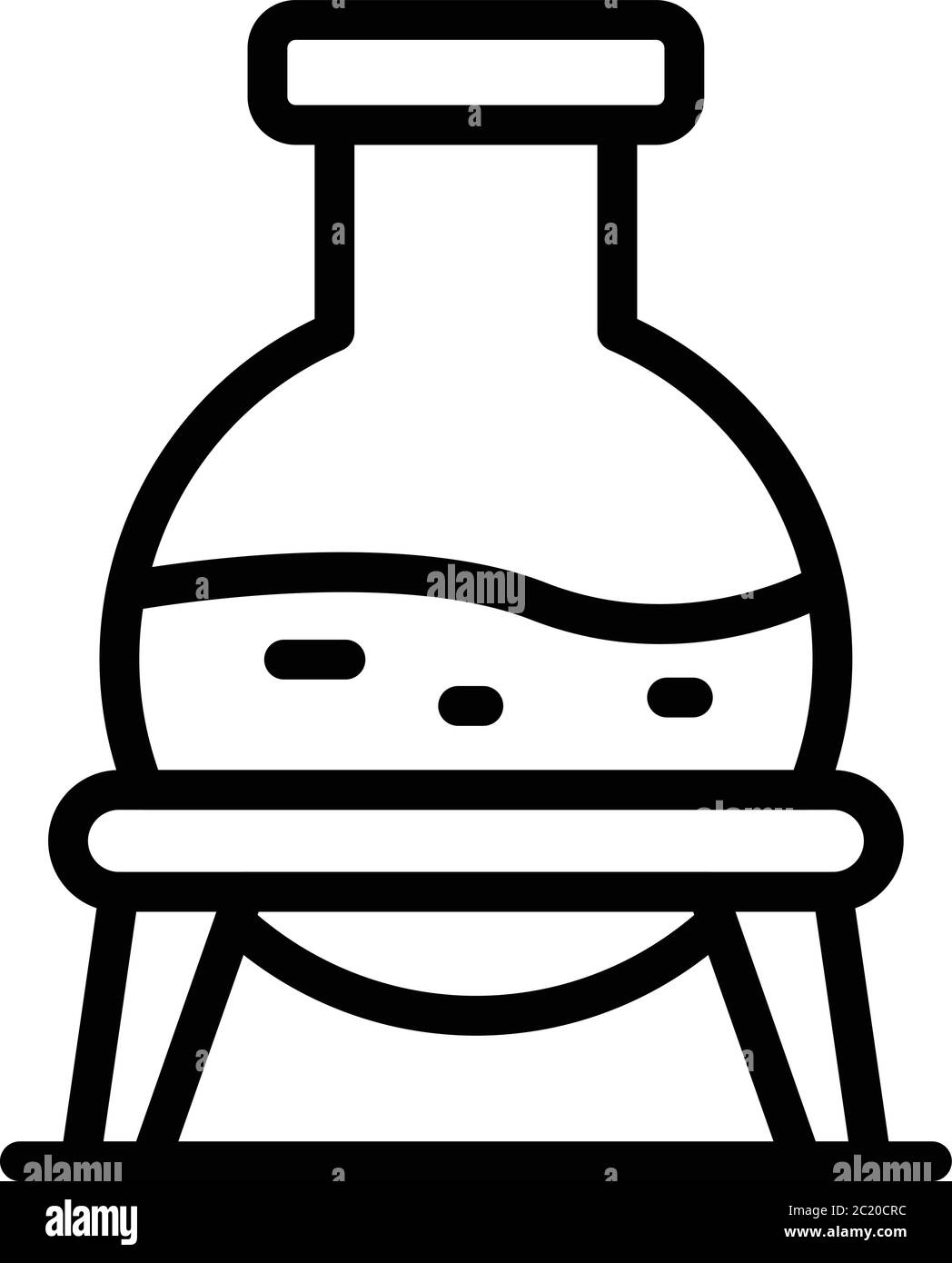 Flask lab icon, outline style Stock Vector Image & Art - Alamy