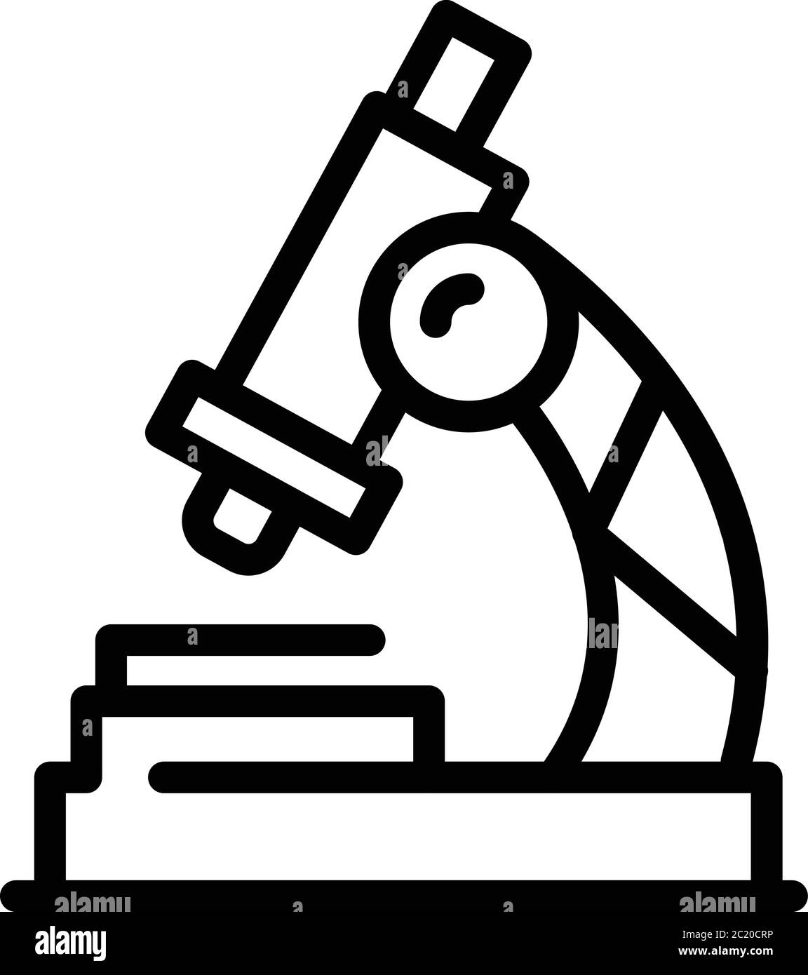 Microscope lab icon, outline style Stock Vector Image & Art - Alamy