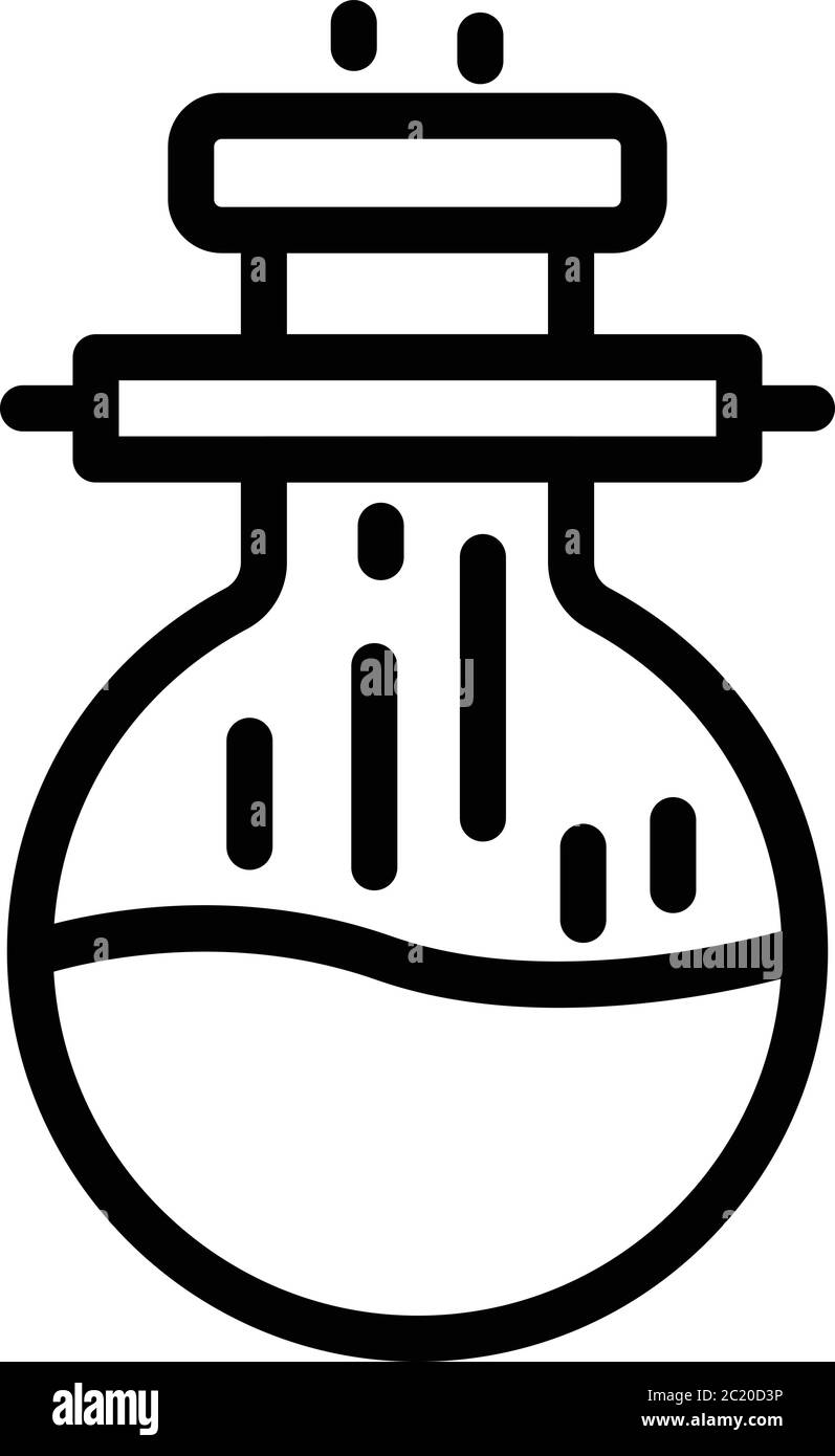 Experimental flask icon, outline style Stock Vector Image & Art - Alamy