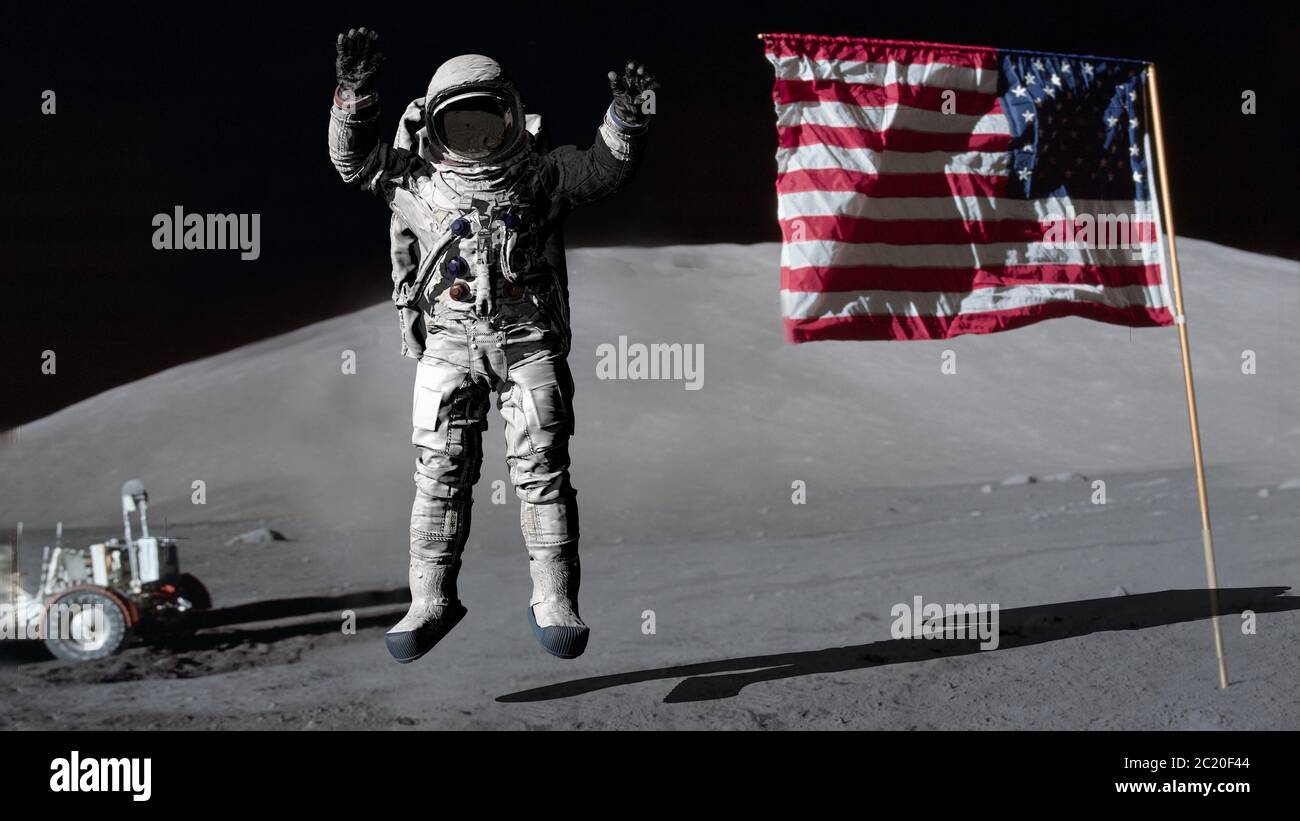 Moon landing animation hi-res stock photography and images - Alamy