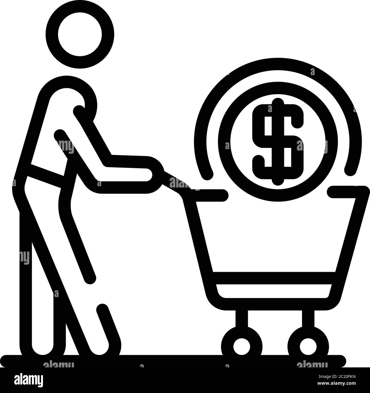 Man woman going shopping Stock Vector Images - Alamy