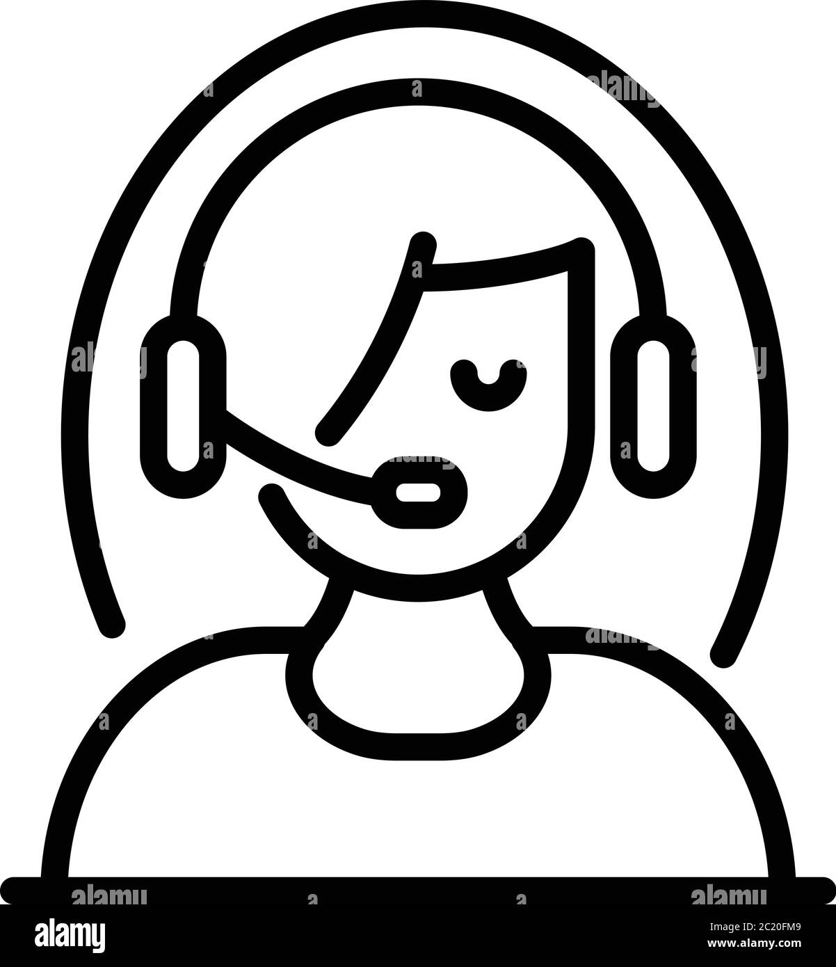 Store operator icon, outline style Stock Vector Image & Art - Alamy