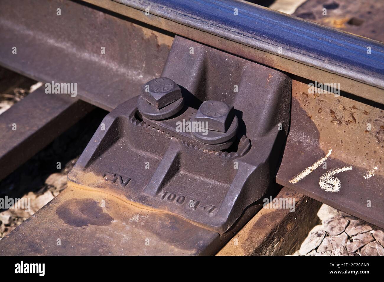 Railroad Track Spikes High Resolution Stock Photography and Images - Alamy