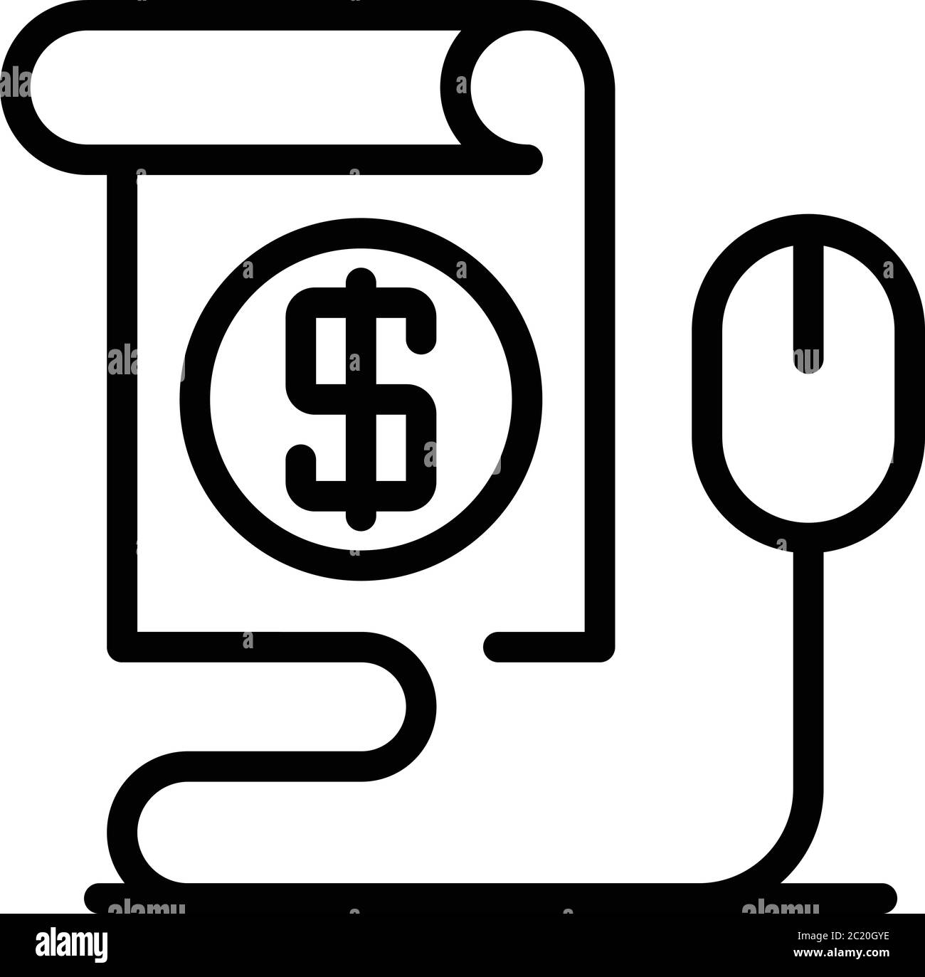 Money offer icon, outline style Stock Vector Image & Art - Alamy