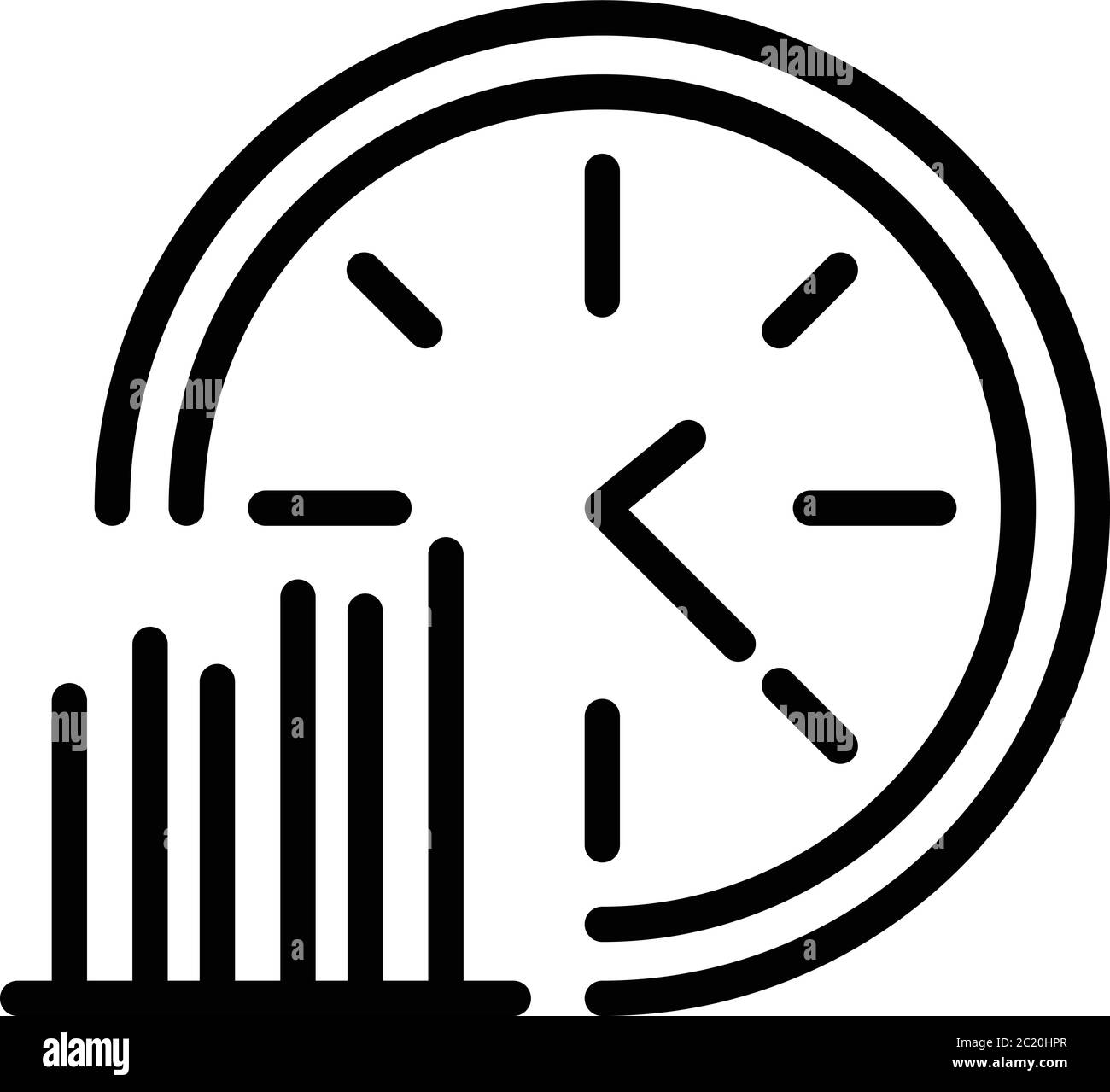 Time graph evolution icon, outline style Stock Vector Image & Art - Alamy