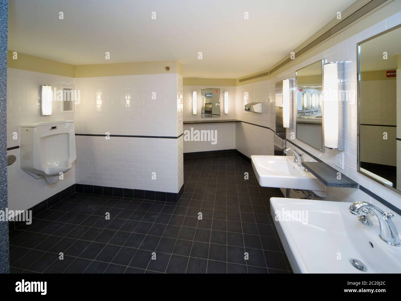 New Men's washroom in an office building Stock Photo - Alamy