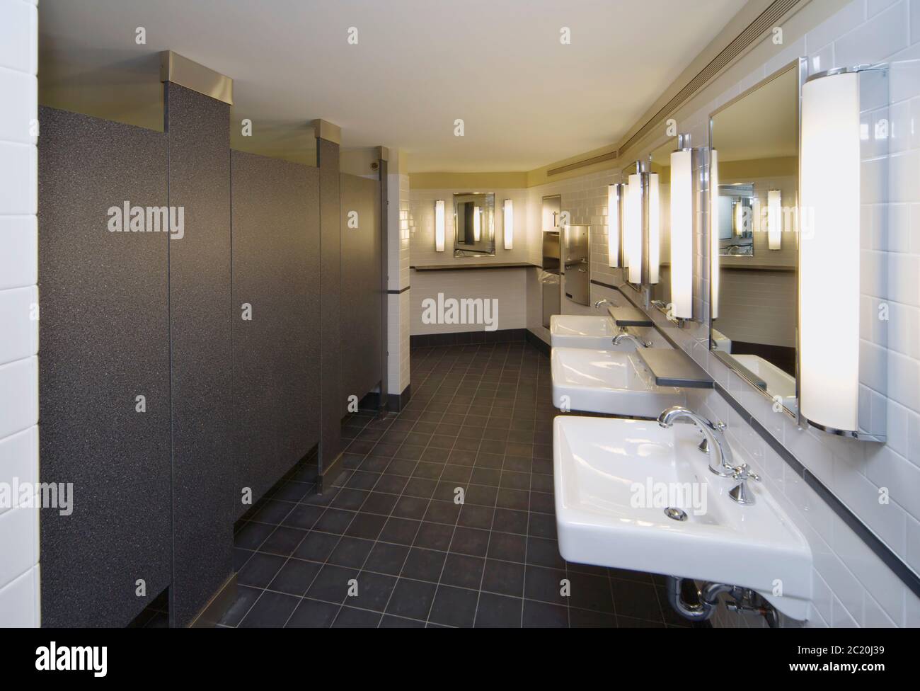 New woman's washroom in an office building Stock Photo - Alamy