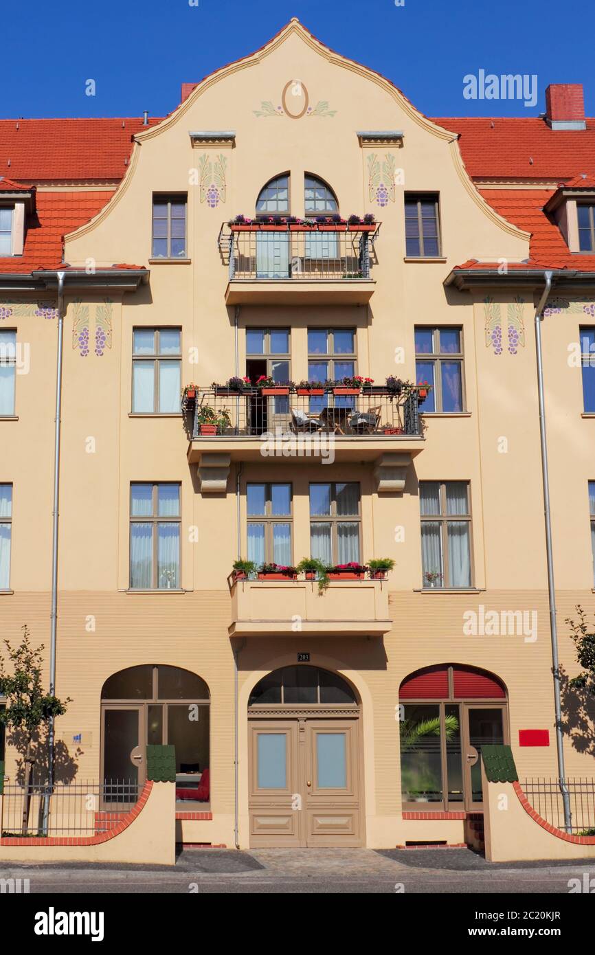art nouveau house Stock Photo - Alamy
