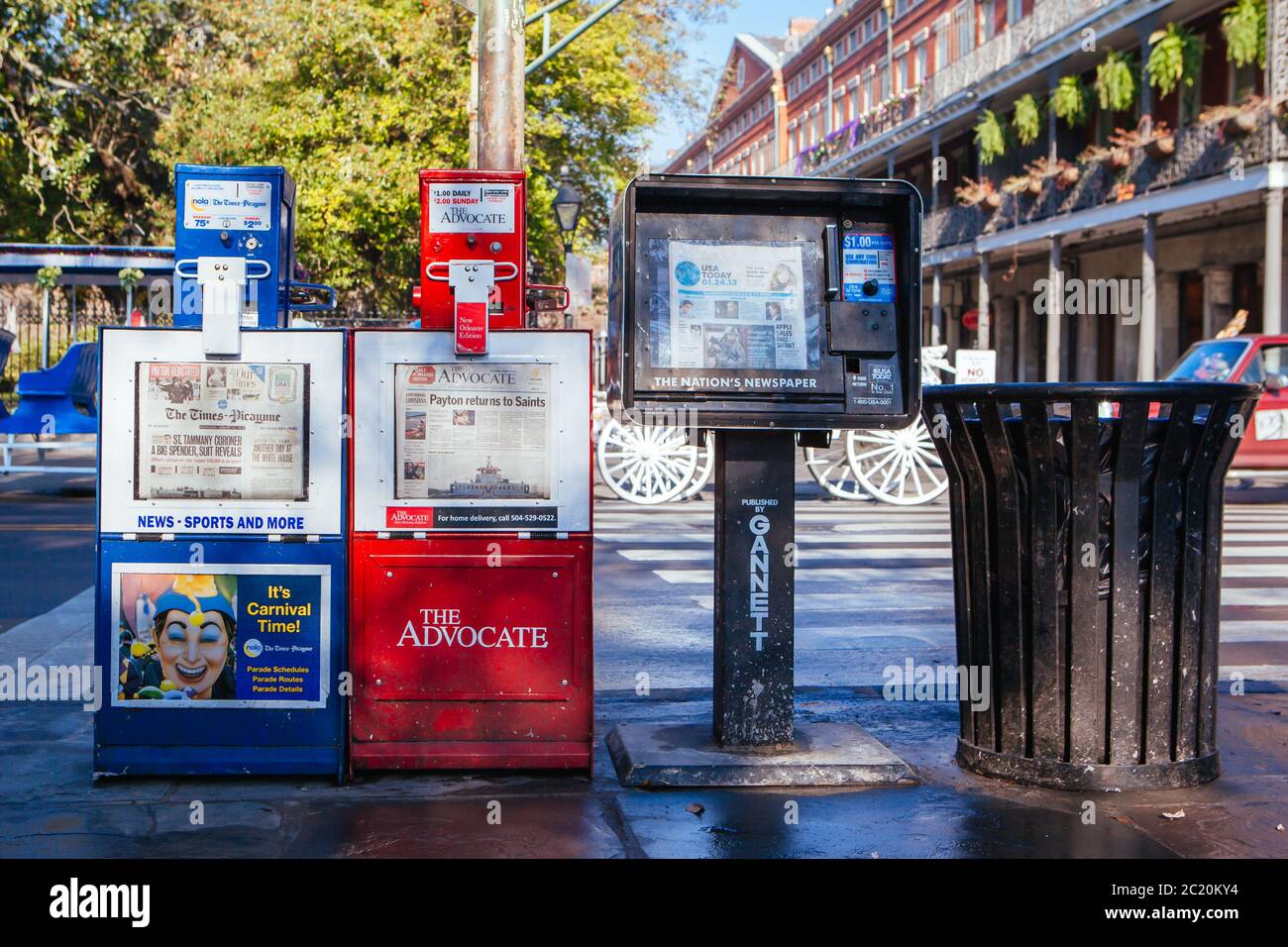 San Francisco Newspaper Vending Machine USA Stock Photo - Alamy