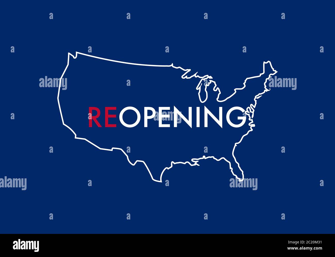 Concepts of reopening America after quarantine the country for ...
