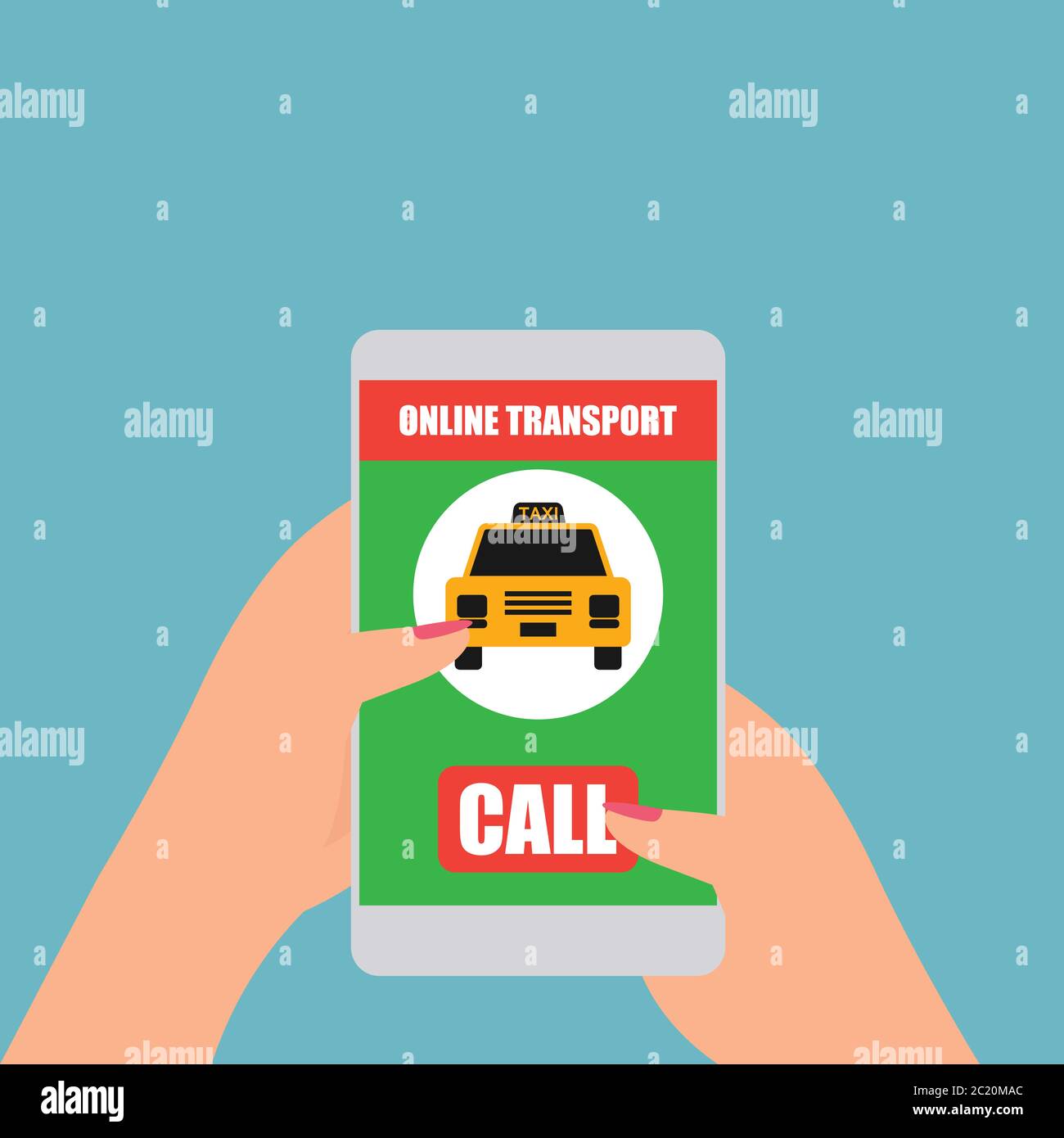Call taxi icon vector vectors hi-res stock photography and images - Alamy
