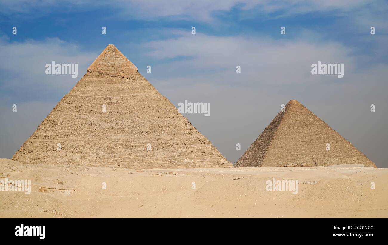 The Great Pyramids In Giza , Cairo, Egypt Stock Photo - Alamy