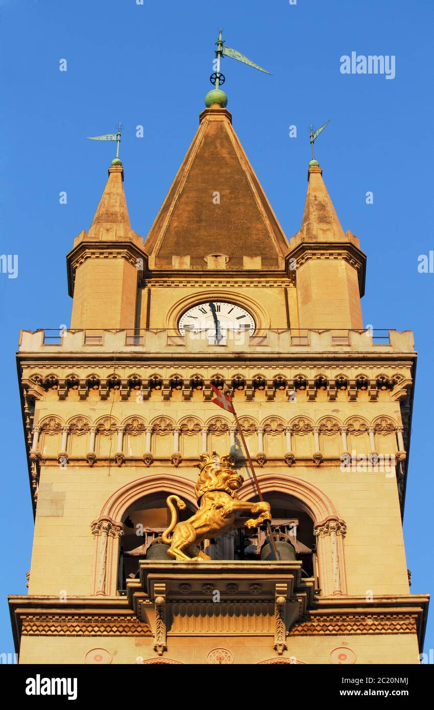 Bell tower of messina hi-res stock photography and images - Alamy