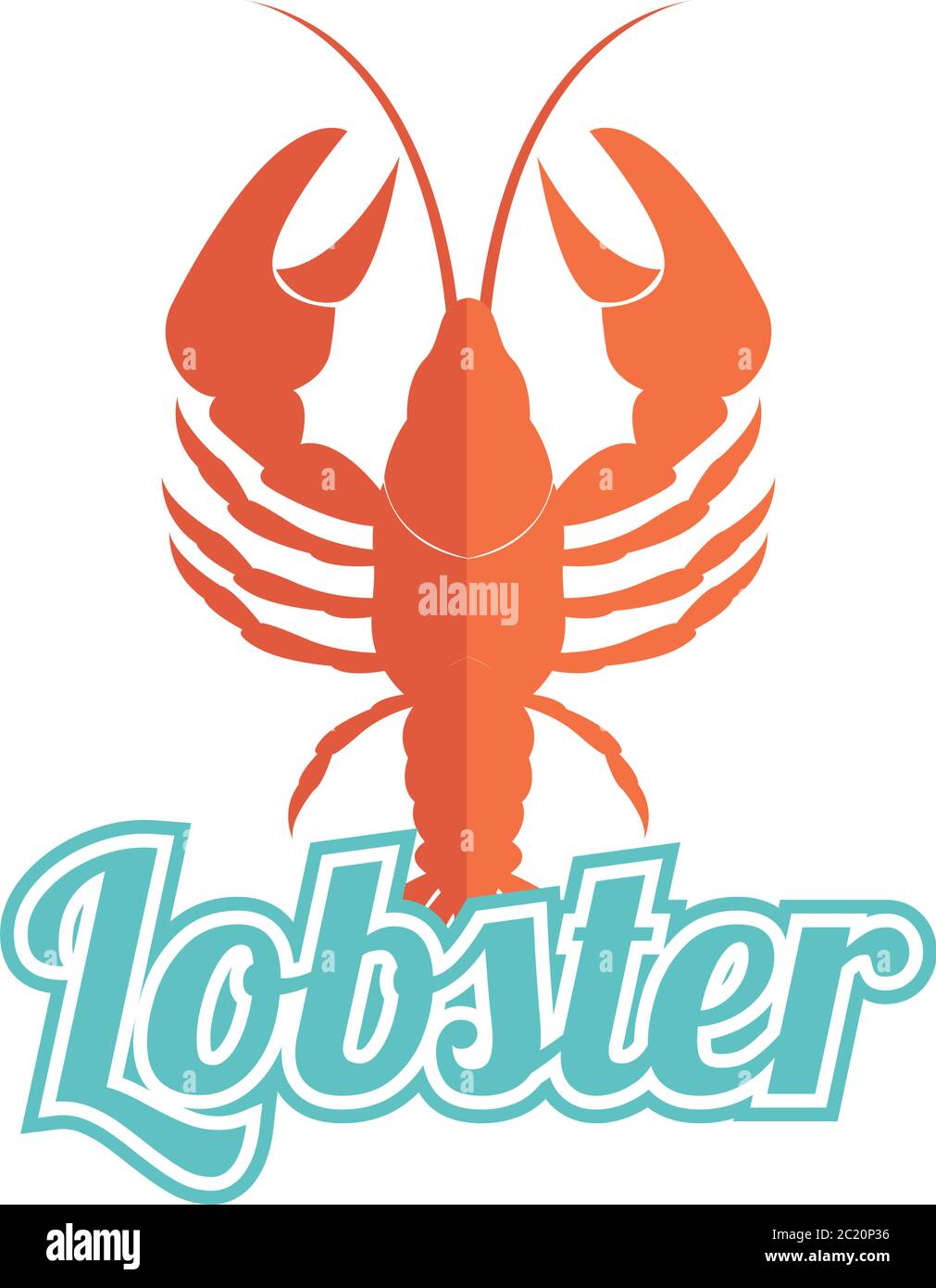 lobster logo for lobster festival isolated on white background. vector ...