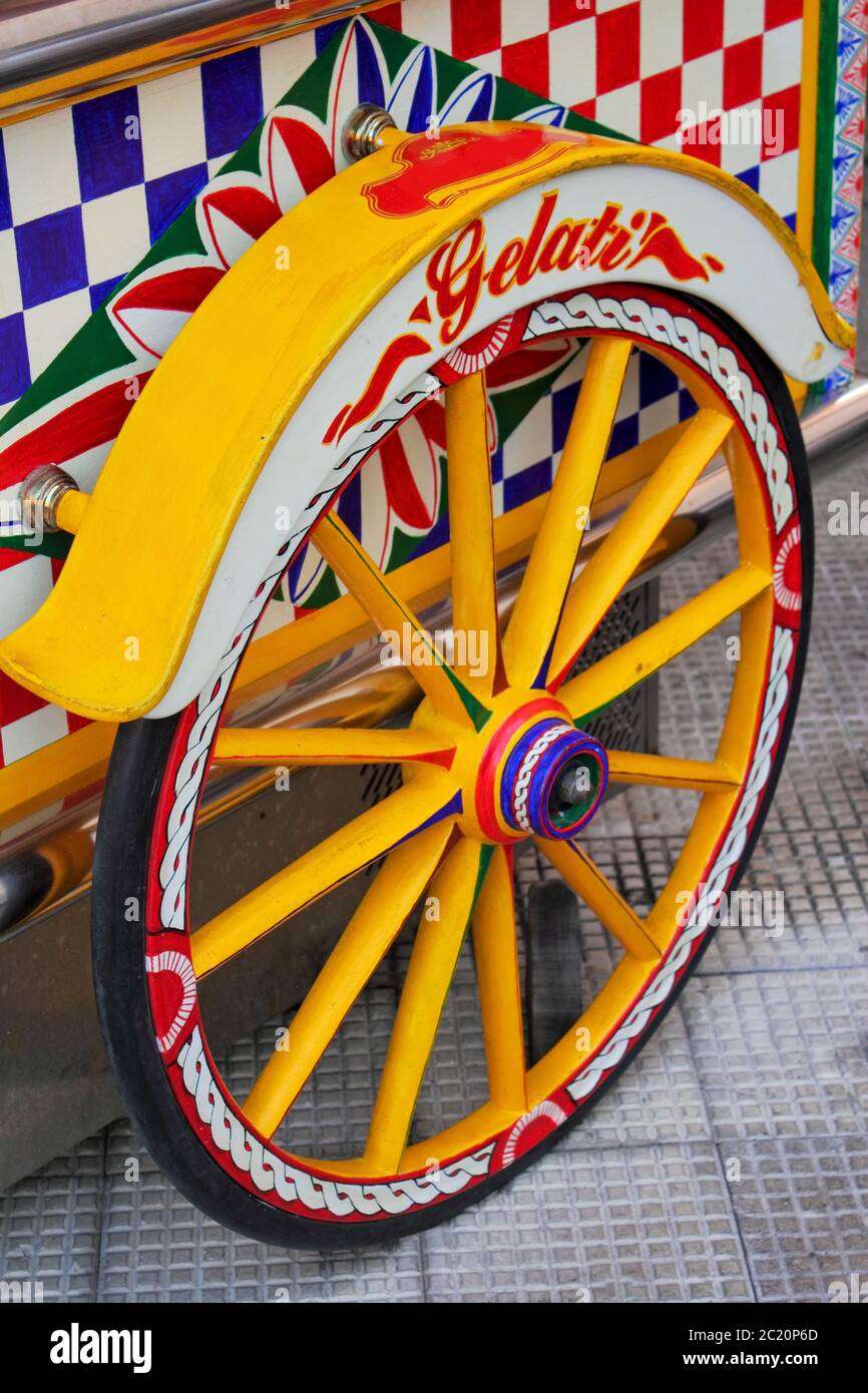 Ice cart wheel Stock Photo - Alamy
