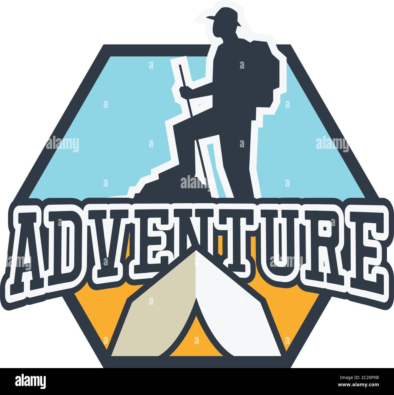adventure logo with text space for your slogan / tag line, vector ...