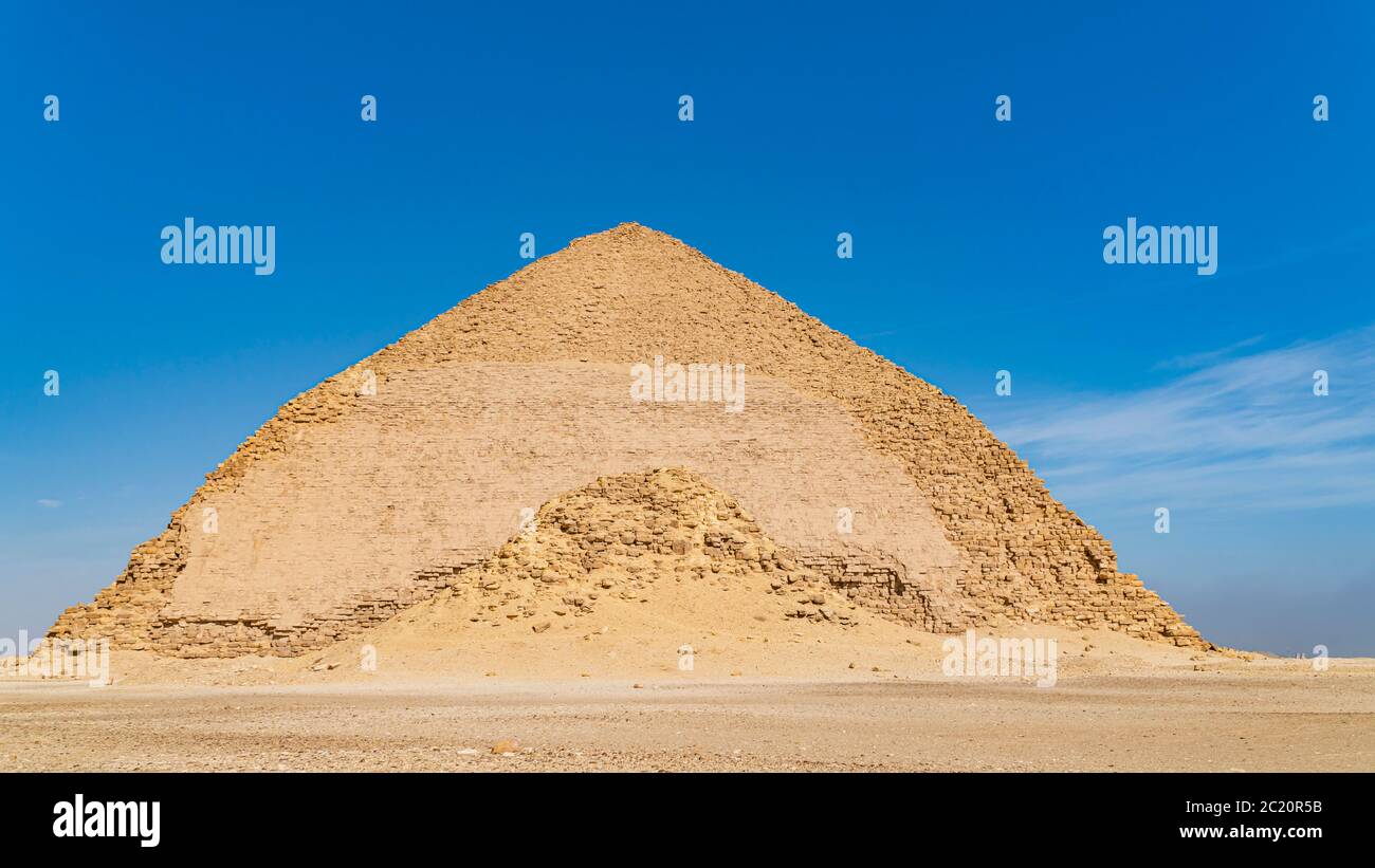 Bent Pyramid, The Bent Pyramid is an ancient Egyptian pyramid located ...