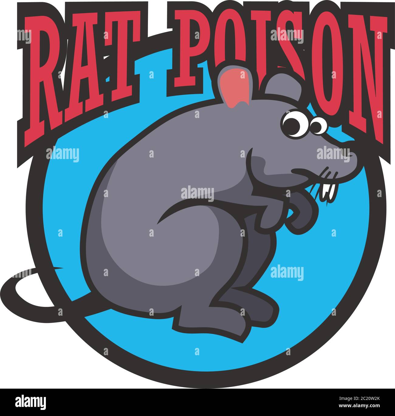 rat killer poison logo. vector illustration Stock Vector Image & Art ...