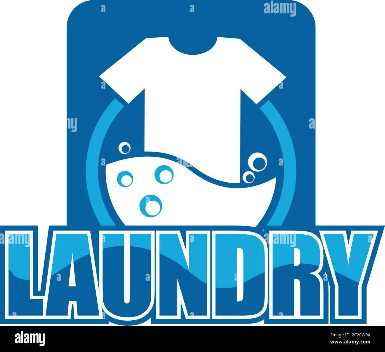 laundry logo for your business isolated on white background, vector ...