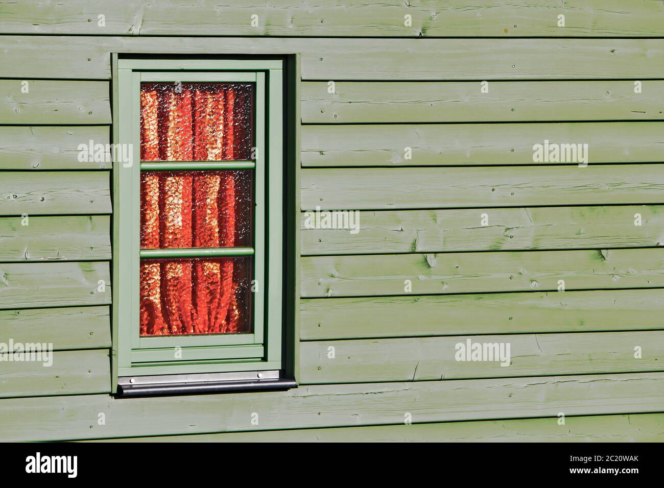 Wooden facade with window Stock Photo - Alamy