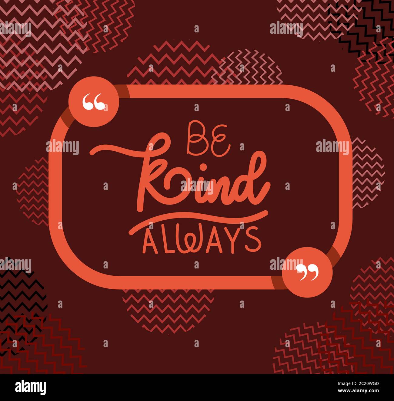 be kind always design of Quote phrase text and positivity theme Vector ...